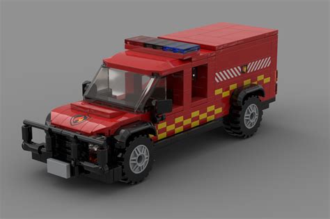 Lego Moc Queensland Fire Ute By Absolutelegobuilds Rebrickable