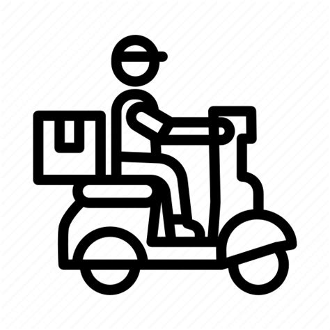 Delivery Man Courier Package Order Shipment Icon Download On