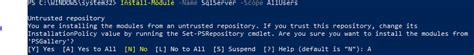 Sql Server SQL Powershell Module Is Not Installed On Your Agent
