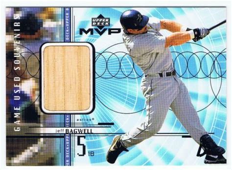Bagwell Jeff 1999 Upperdeck Mvp Game Used Souvenirs Rk Sports Promotions