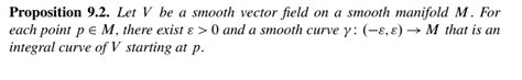 differential geometry x is a smooth vector field on m x 0 iff