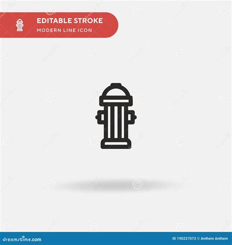 Hydrant Simple Vector Icon Illustration Symbol Design Template For Web