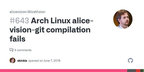 Arch Linux Alice Vision Git Compilation Fails Issue Alicevision Alicevision Github