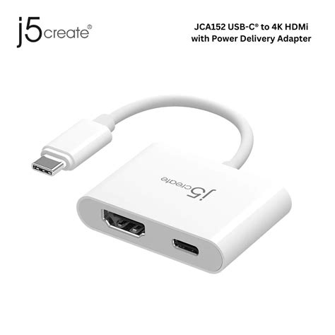 J5create Usb C® To 4k Hdmi™ Adapter With Power Delivery Jca152 Msl