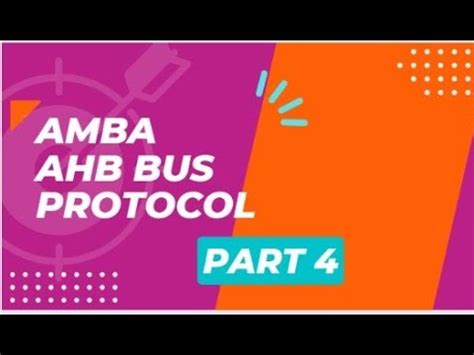 TRANSFERS IN AHB AHB PART 4 AMBA PROTOCOL YouTube