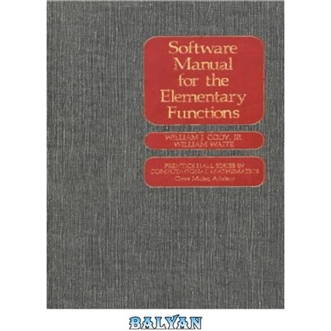 خرید و قیمت دانلود کتاب Software Manual For The Elementary Functions ترب