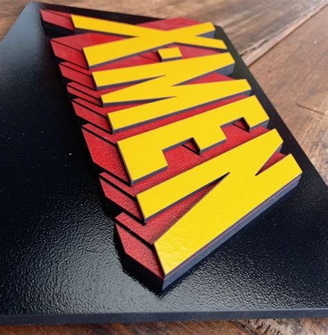 Placa Mdf Alto Relevo X Men Elo7 Produtos Especiais