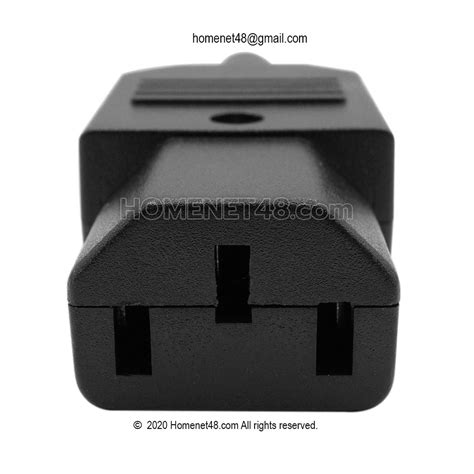 หัวปลั๊กไฟตัวเมีย F Iec C13 สำหรับเข้าหัวสายด้วยตัวเอง 10a 250v