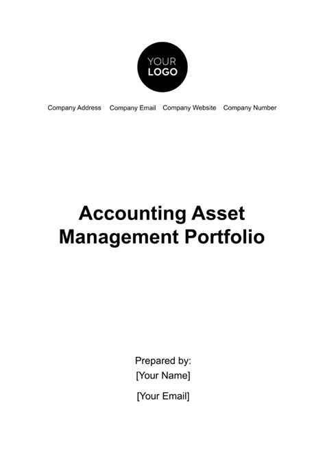 Accounting Asset Management Portfolio Templates Edit Online