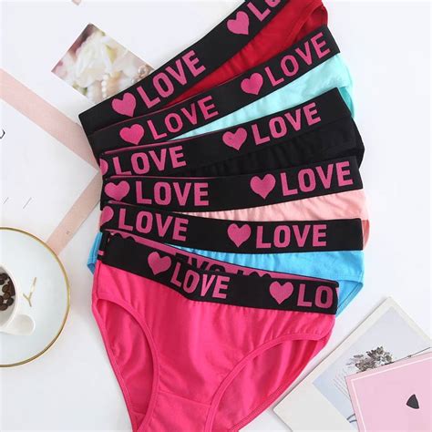 Letter Tape Ribbed Briefs Comfy And Breathable Elastic Intimates Panties