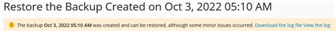 Plesk Backup Finishes With Warning Message Lscache Cm Log Permission
