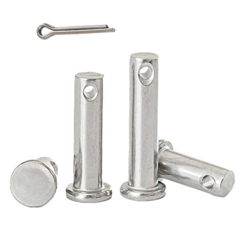 M6 M8 Stainless Steel DIN1444 Pin With Hole Flat Head Clevis Pin
