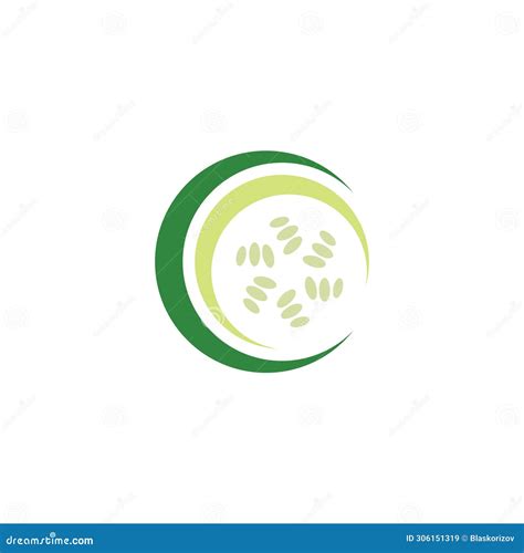 Cucumber Slice Vector Logo Icon Symbol Stock Vector Illustration Of Vegetable Seed 306151319