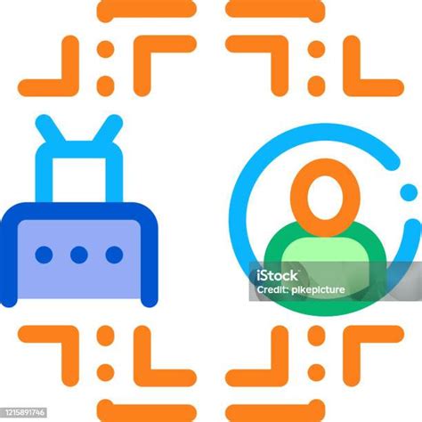 機器人圖示向量輪廓圖中的人類自動化向量圖形及更多一組物體圖片 一組物體 中央處理器 二進制碼 Istock