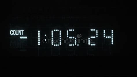 Rewind Counter On Vcr Timecode Vhs Player Retro Led Indicator Stock