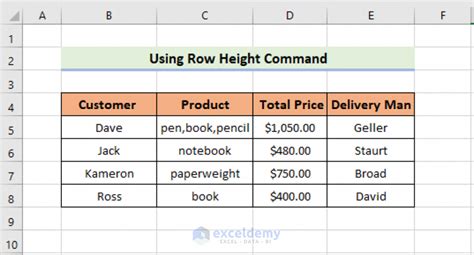 How To Space Rows Evenly In Excel 5 Methods ExcelDemy