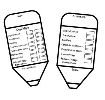Editing Grading Checklist Bundle By Made2Grow TPT