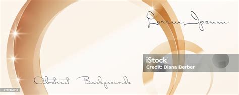 깜박이는 조명 추상적인 시상식 배경 텍스트 및 이미지의 빈 테두리 흰색 배경에 황금 반지와 골드 프레임 벡터 일러스트 레이 션 0명에 대한 스톡 벡터 아트 및 기타 이미지