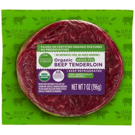 Simple Truth Organic Beef Tenderloin Steak 7 Oz Pick N Save