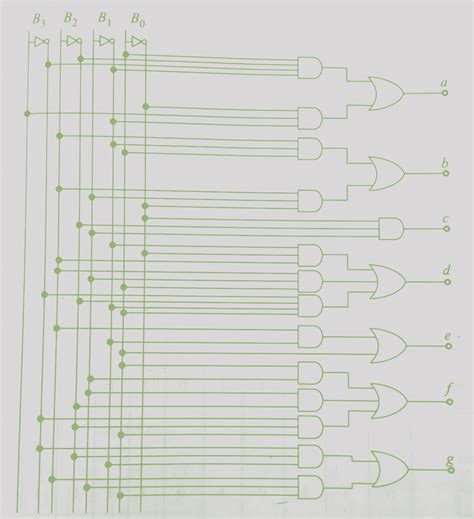 Bcd To 7 Segment Display Decoder Using Diode Logic