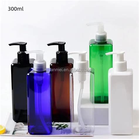 Wholesale Empty Cosmetic Pump Containers Ml Ml Square Shampoo Body Lotion PET Plastic
