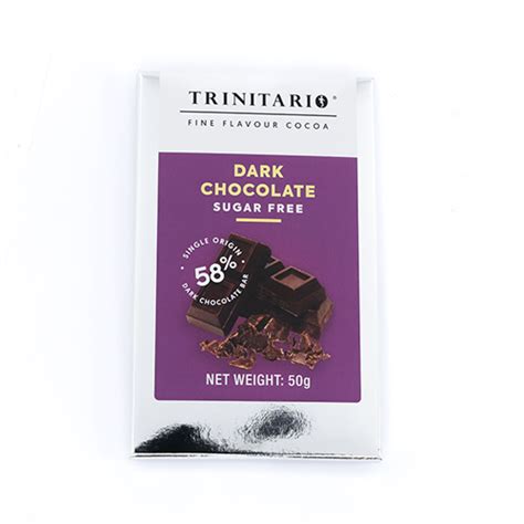 Trinitario Bar 50g Dark Chocolate 58 With Cocoa Nibs Gone Bananas