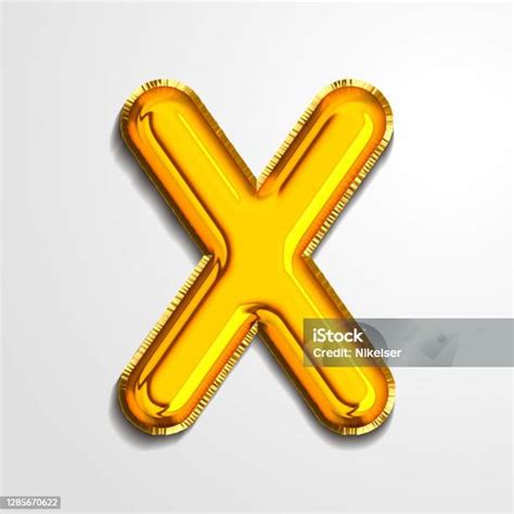 골드 메탈릭 헬륨 알파벳 풍선 호일 문자 X 사실3d 렌더 공기 풍선 황금 풍선 알파벳 벡터 일러스트레이션 컬렉션 풍선에 대한