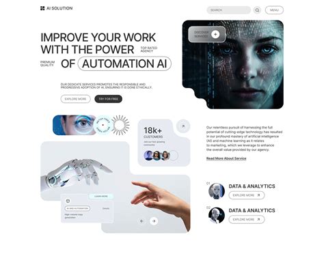 Ai Mobile Website Landing Uiux Design On Behance