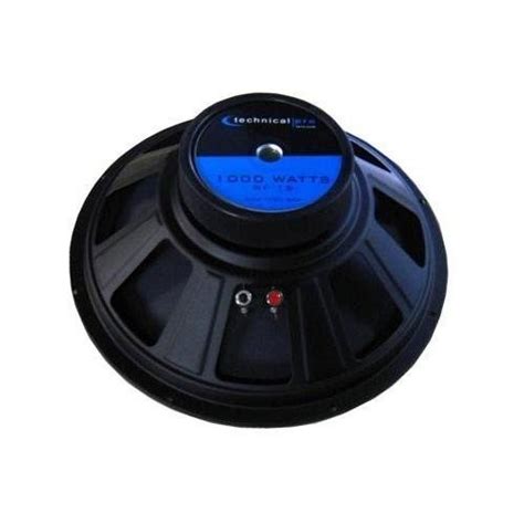 Technical Pro Wf15 1 15 Raw Subwoofer 35hz 2khz Frequency Response 1000 Watts Peak Power 8