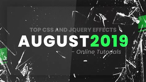 top css and jquery effects august 2019 youtube