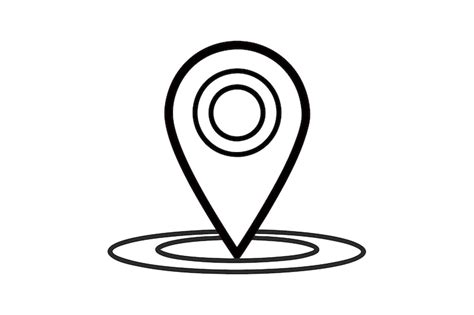 Simple Geolocation Icon For Maps And Navigation Applications Premium