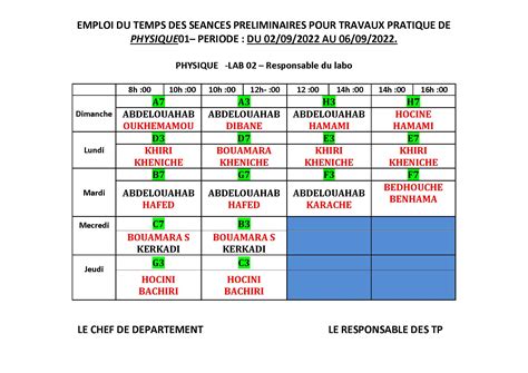 Cours Affichage D Partement De Technologie