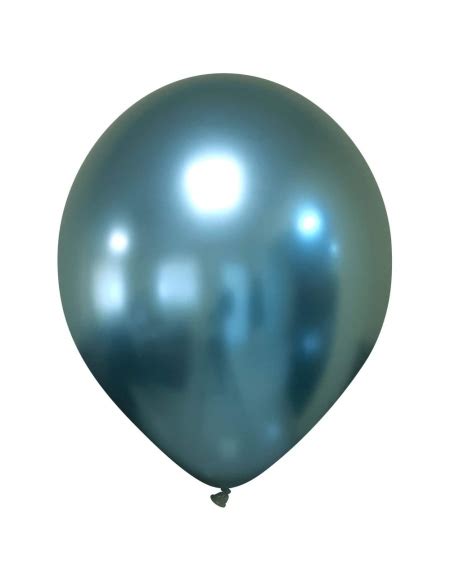 Globos Titanium Chrome Redondo 35cm Celeste
