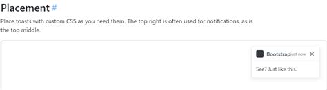 Docs Improper Spacing In Placement Section In Toast · Issue 5742