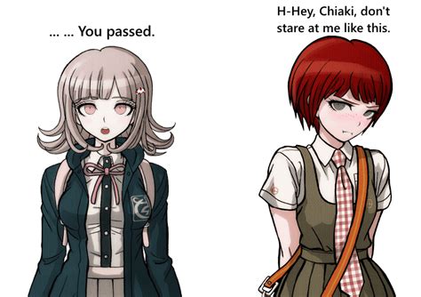 Danganronpa Characters Trying To Pout With Chiakis Help 34 Mahiru