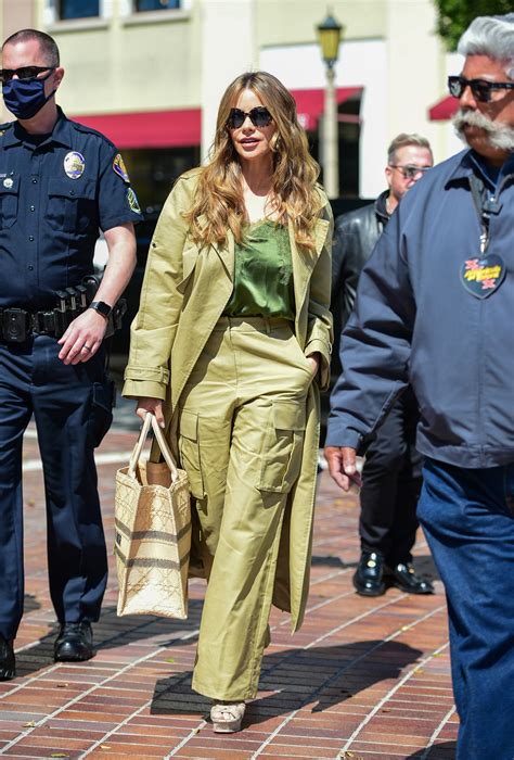 Ny Post Sofia Vergara Wears Zebra Print Suit As She Receives Art From Fan