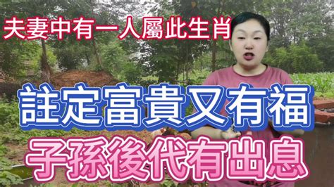 夫妻中有一人屬此生肖！註定富貴榮華又有福氣！子孫後代個個有本事！風水 運勢 佛教 分享 生肖 Youtube