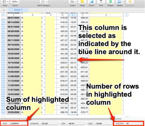 How To Get Total Of Visible Column And Count Of Items In A Column In