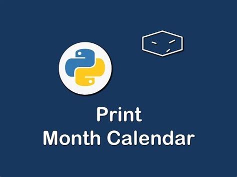 Learn Print Month Calendar In Python Mind Luster