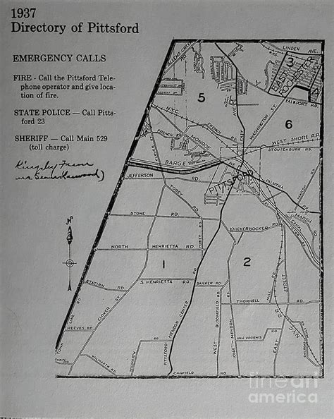 Pittsford Town Map Photograph By Steve Clough Pixels