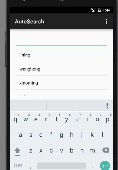 Edittextlistview实现从动态显示数据库数据android Edittext搜索框 Listview动态显示数据 Sqlite
