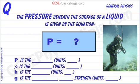 56 Pressure Beneath A Liquid