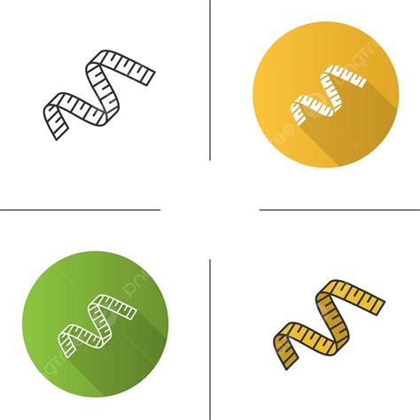 Measuring Tape Icon Fitness Negative Space Scale Vector Fitness