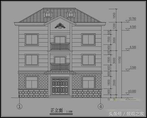 三層農村房屋設計圖農村別墅效果圖 每日頭條