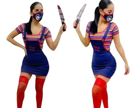 Disfraz De Chucky Sexi Para Mujer Halloween Chucky Envío Gratis