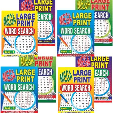 Mega Large Print Word Search Puzzle Books A4 Quiz Puzzle Adult £299