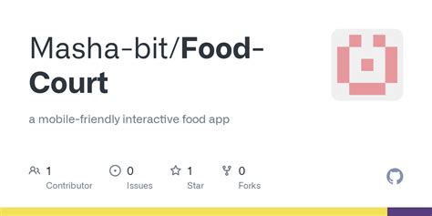 GitHub Masha Bit Food Court A Mobile Friendly Interactive Food App
