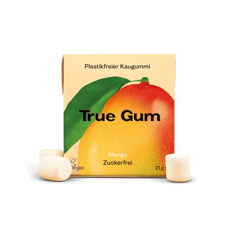 Plastic Free Mango Chewing Gum By True Gum Siradis Shop