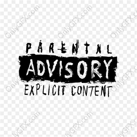 Parental Advisory Explicit Content Stencil Grunge Label Vol 2 PNG Transparent OnlyGFX Com