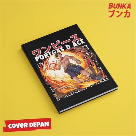Jual Note Book Aesthetic Anime One Piece Portgas D Ace Design Hardcover